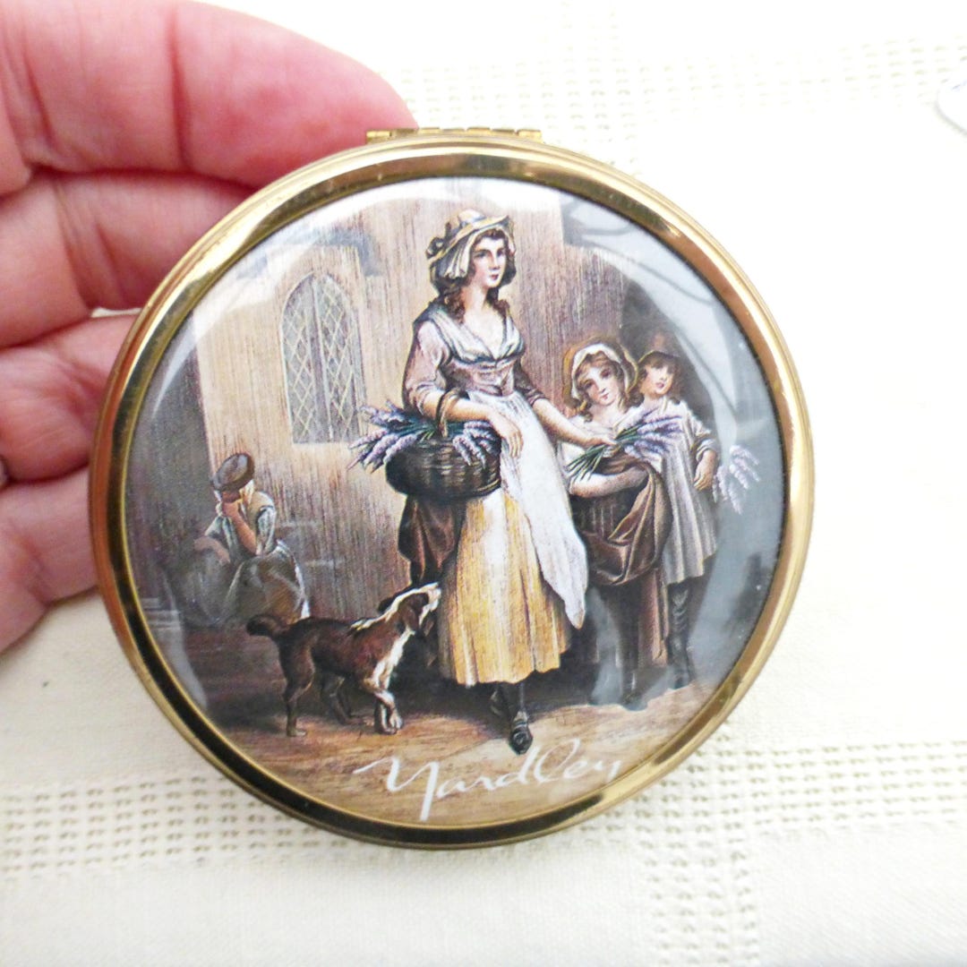 Vintage Yardley Compact Mirror | London Lavender Seller | Powder Puff ...