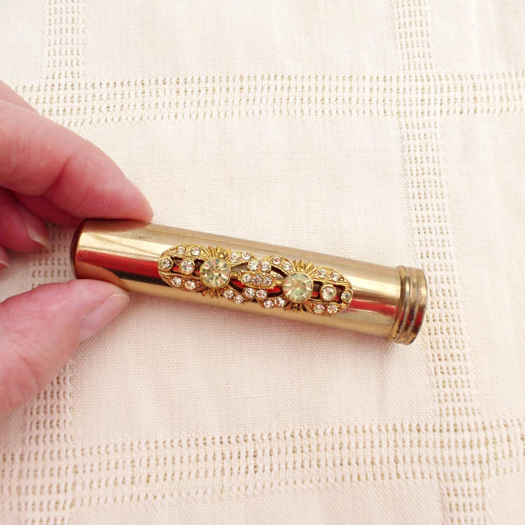 Vintage Toothbrush Holder | 1950s Jewelled Travel Tooth Brush ...