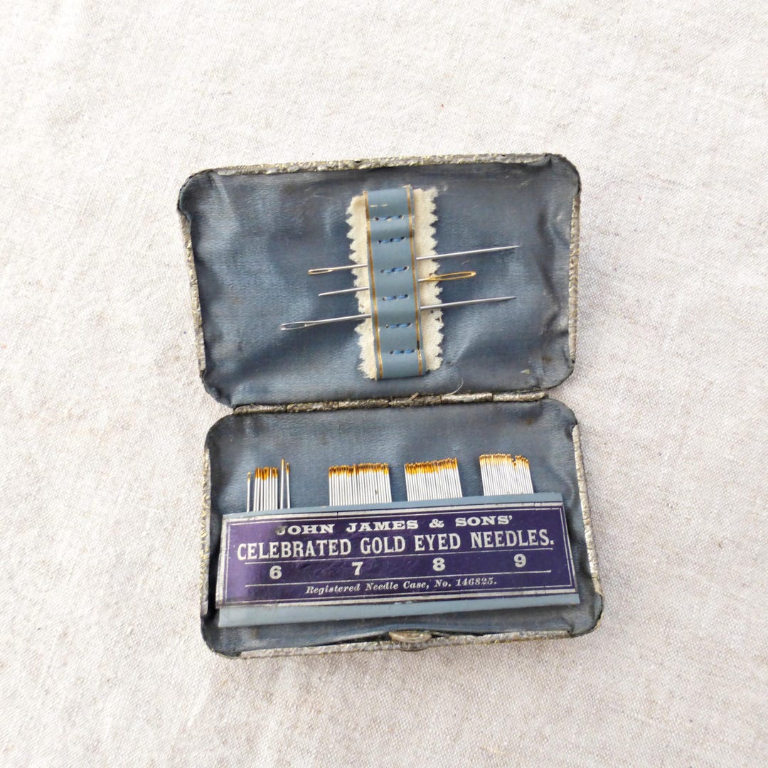 Vintage Sewing Needles | Victorian Needle Case | John James and Sons ...