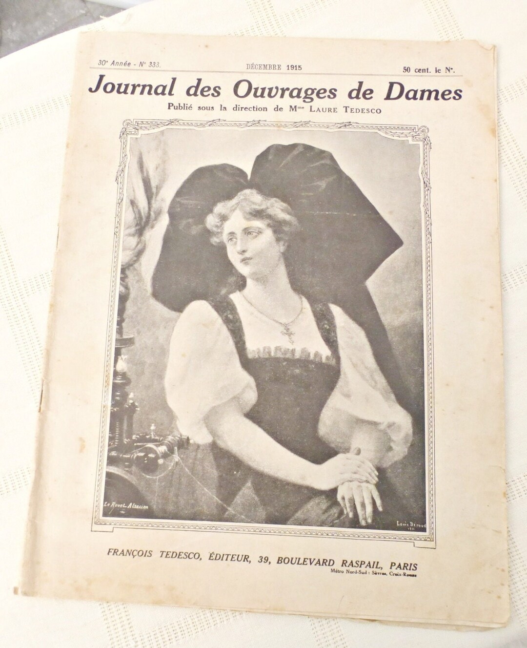 Antique French Magazine for Women | French Ephemera | Journal De ...