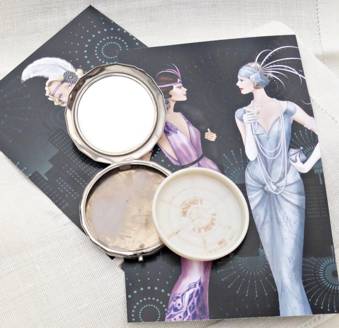 Vintage 1920s Yardley Powder Compact | Art Deco Powder Case and Mirror ...