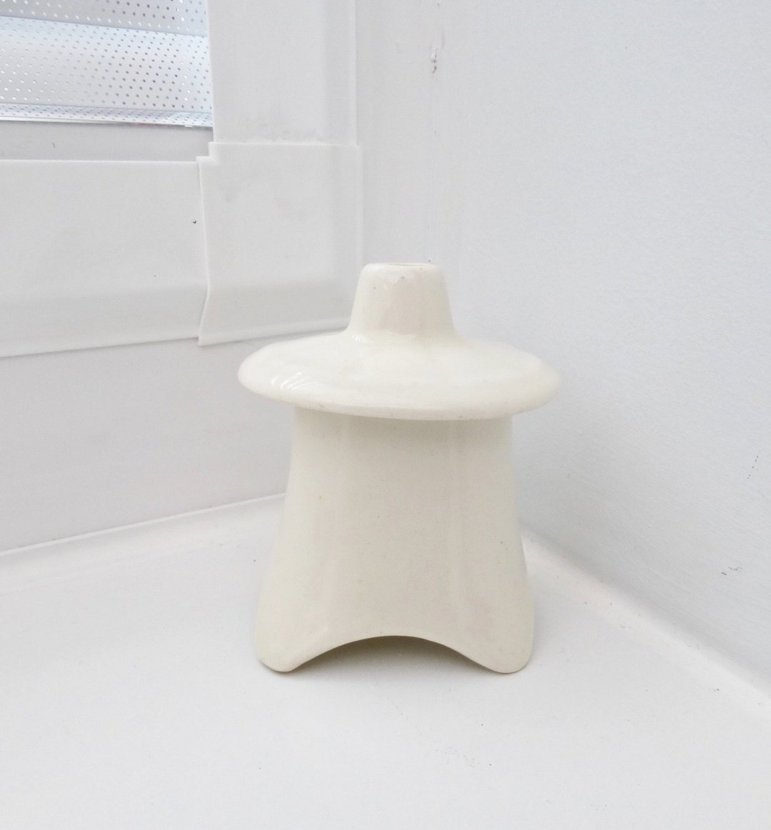 White Nutbrown Pie Funnel Ceramic Vintage Pie Funnel White - Etsy UK