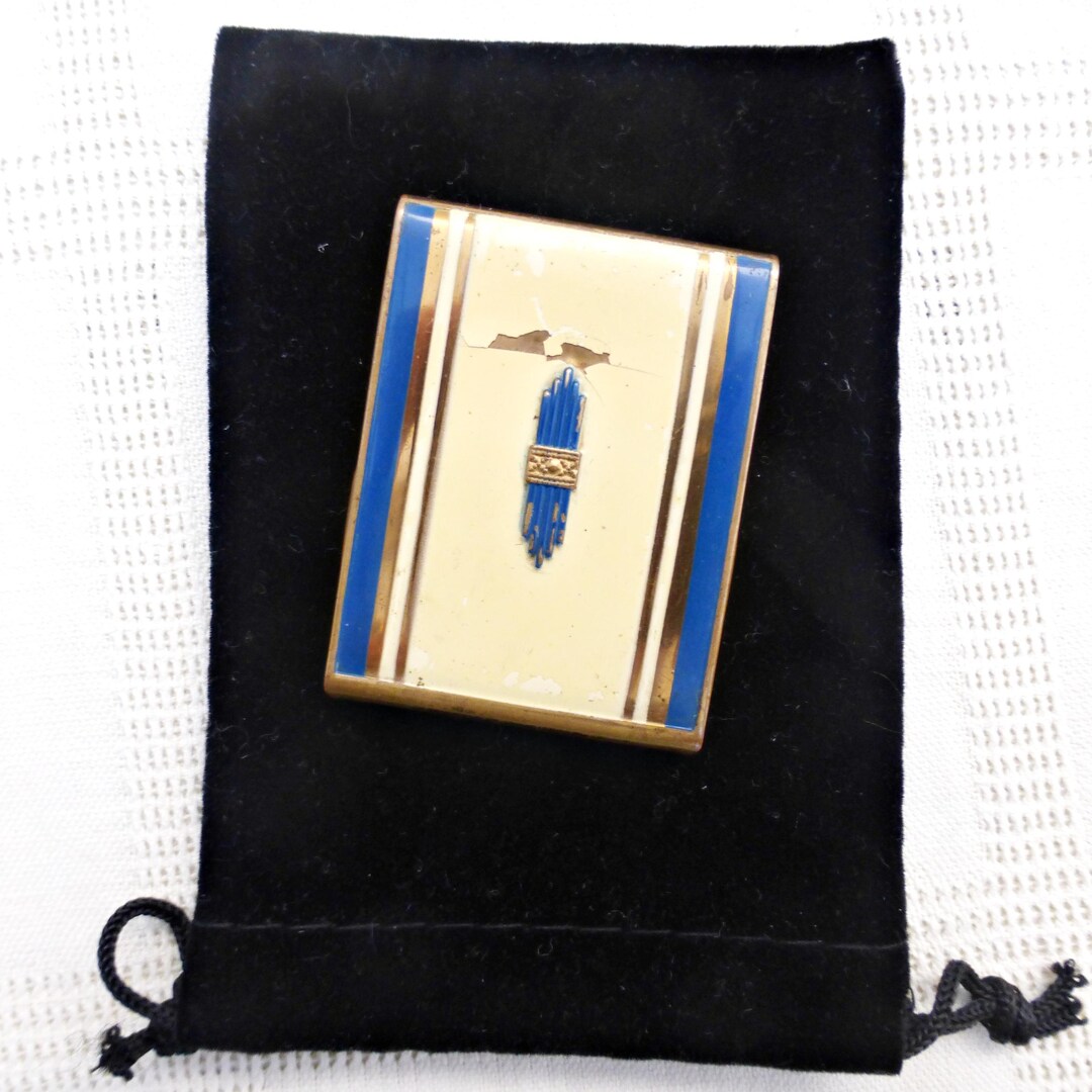 Vintage Art Deco Matches Holder | Matchbook Case | 1920s Matches Case ...