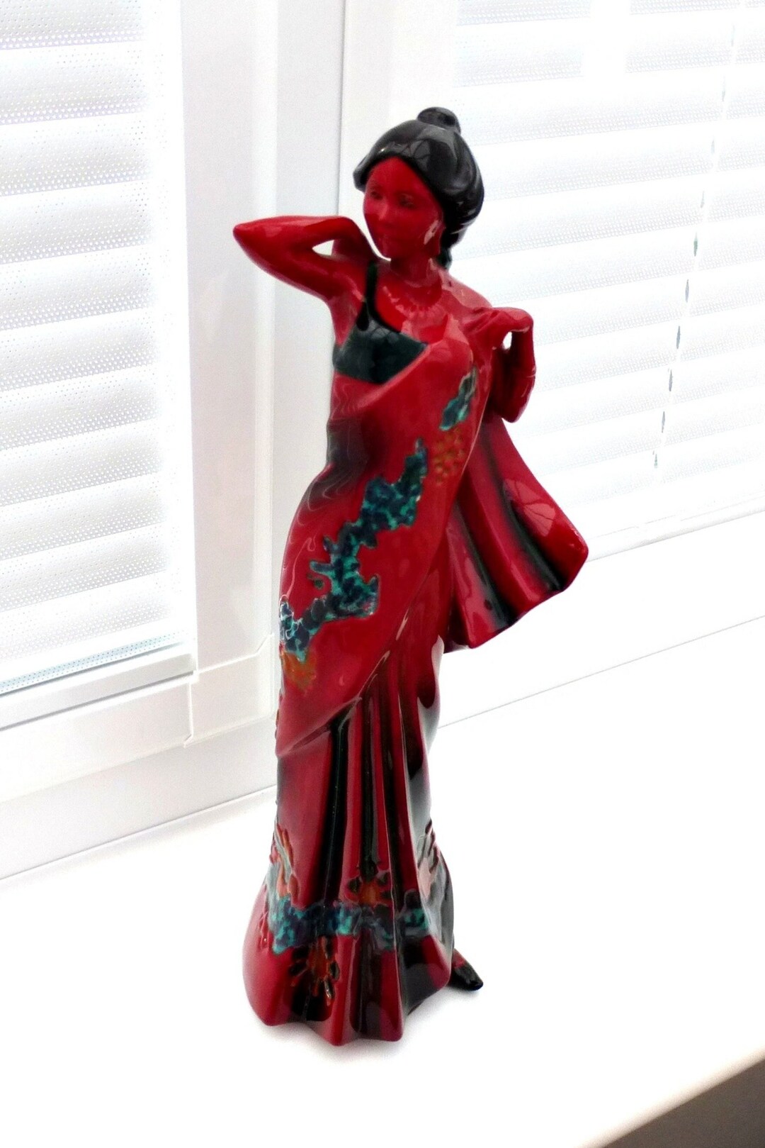 Vintage Royal Doulton Flambe Figure - Eastern Grace Figurine - Ltd ...