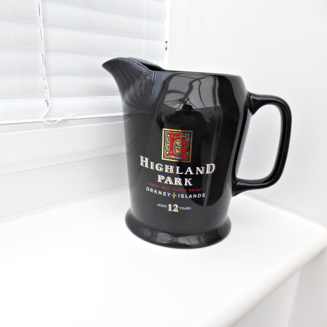 Large Vintage Highland Park Jug Seton Pottery Ceramic Whisky Jug ...