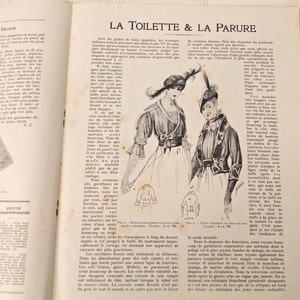 Antique French Magazine for Women | French Ephemera | Journal De ...