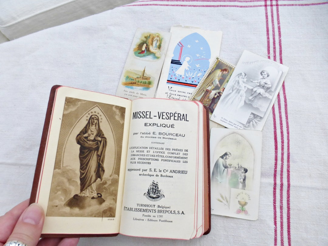 Vintage French Prayer Book French Missel Vesperal French Antique Prayer ...