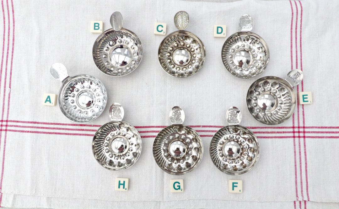 French Silver Plated Tastevin, Wine Tasting Cups, Sommelier Spoon - Etsy UK