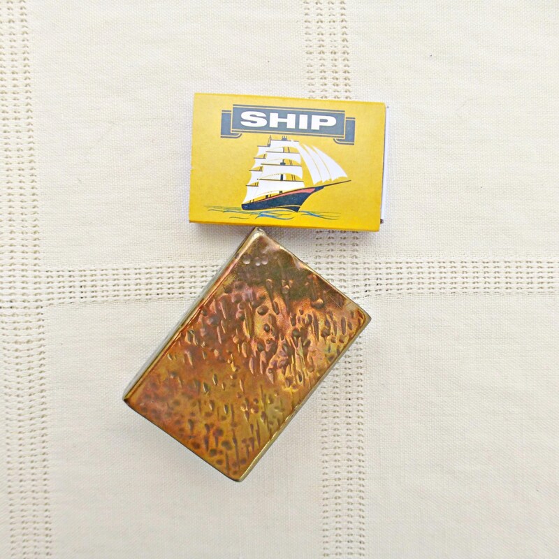 Brass Match Safe - Etsy