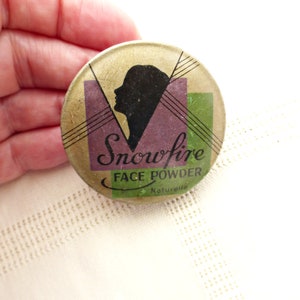 Vintage Cosmetic Tins Rouge Compacts Powder Tins Vintage Makeup Pots ...