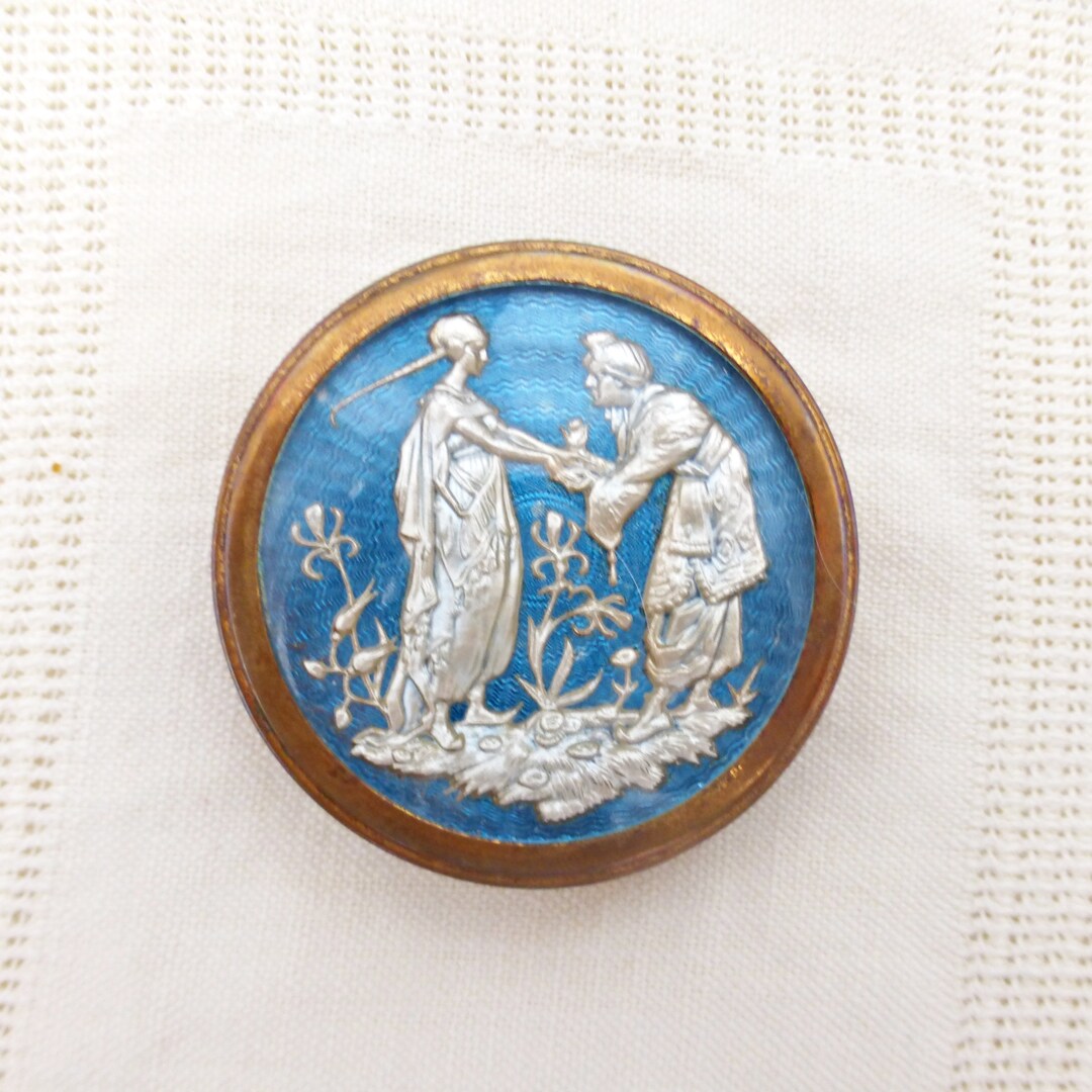 Vintage Dubarry Powderette | Vintage Powder Compact | Art Deco Mirrored ...