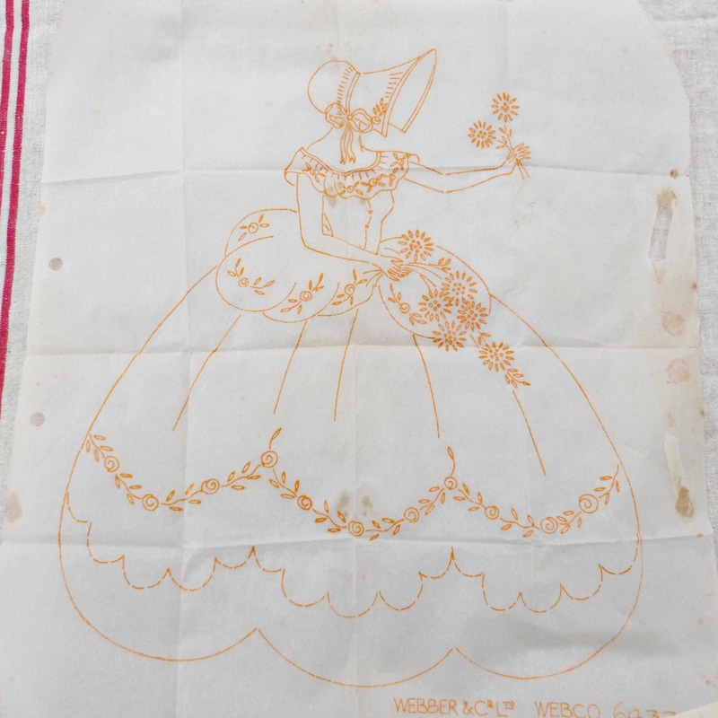 Crinoline Lady Embroidery - Etsy