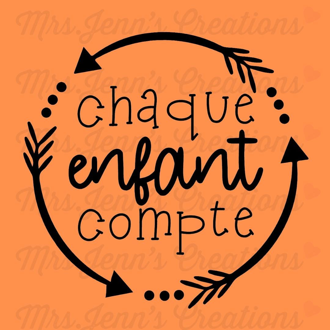 Chaque Enfant Compte SVG/PNG - Etsy Canada