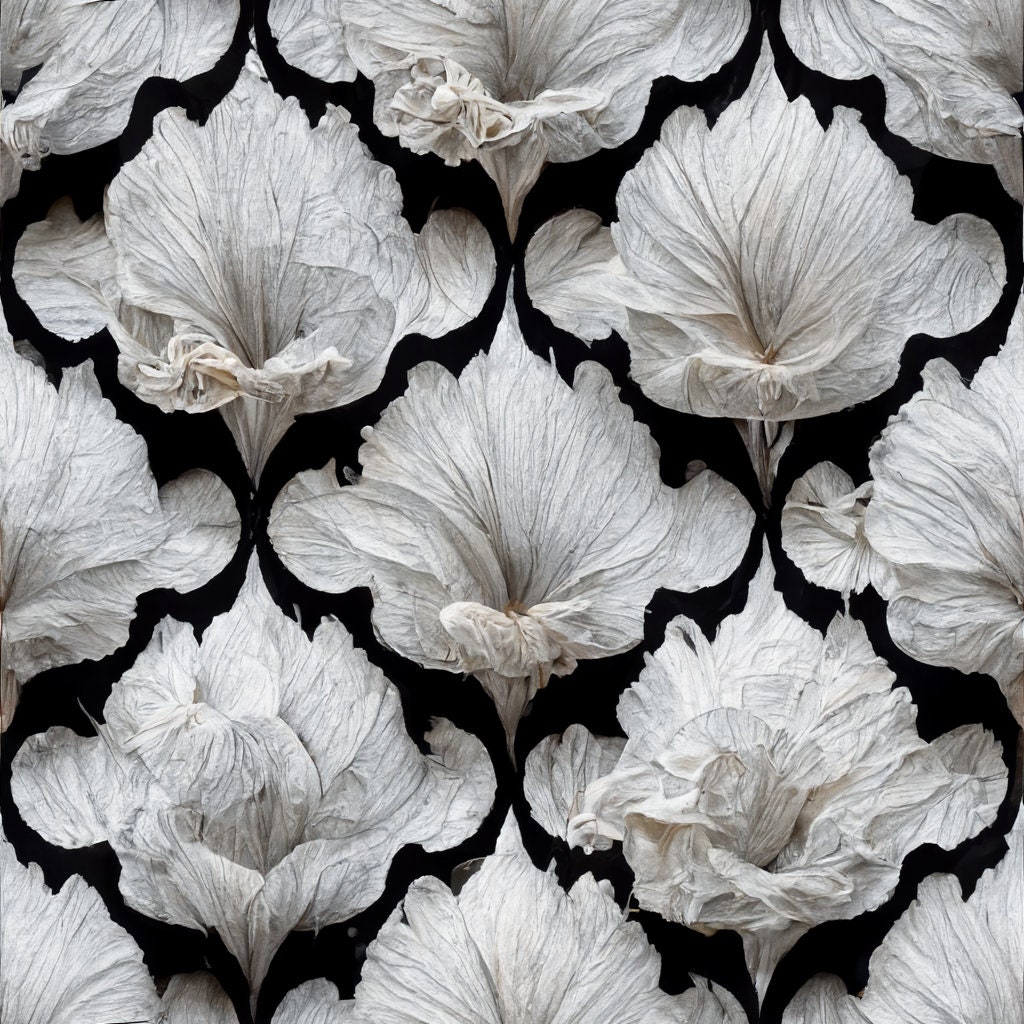 12 Flower Damask Seamless Patterns - Etsy