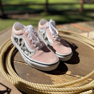 Custom Western Cowhide Old Skool Vans: Rodeo Cowgirl Sneakers Shoes - Etsy