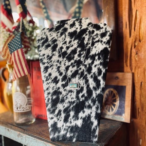 Cowhide Necklace Display: Ranch Style Jewelry Organizer, Western Decor ...
