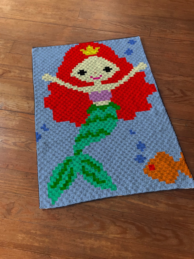 Mermaid C2C #2 Afghan/blanket Pattern - Etsy