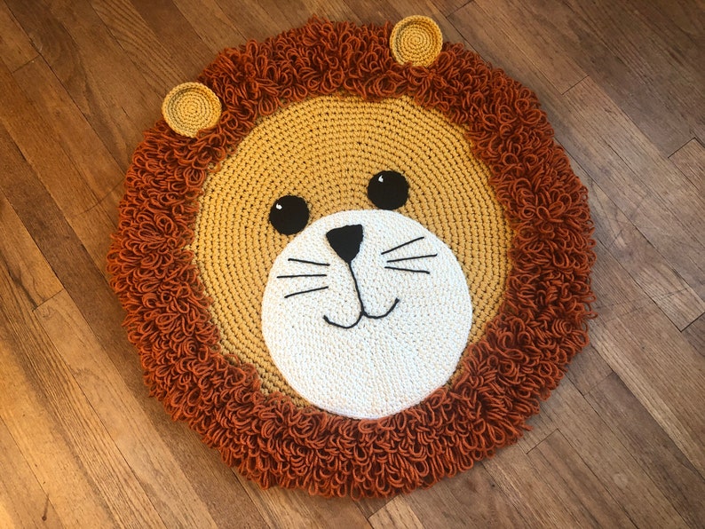Baby Lion Rug or Lion Playmat - Etsy