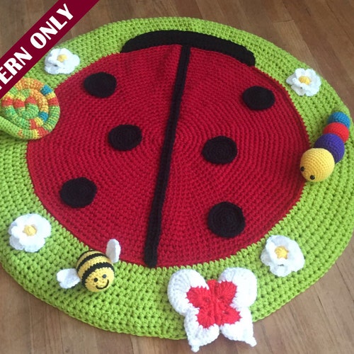 Ladybug Playmat or Rug With Play Toy Accessories - Etsy