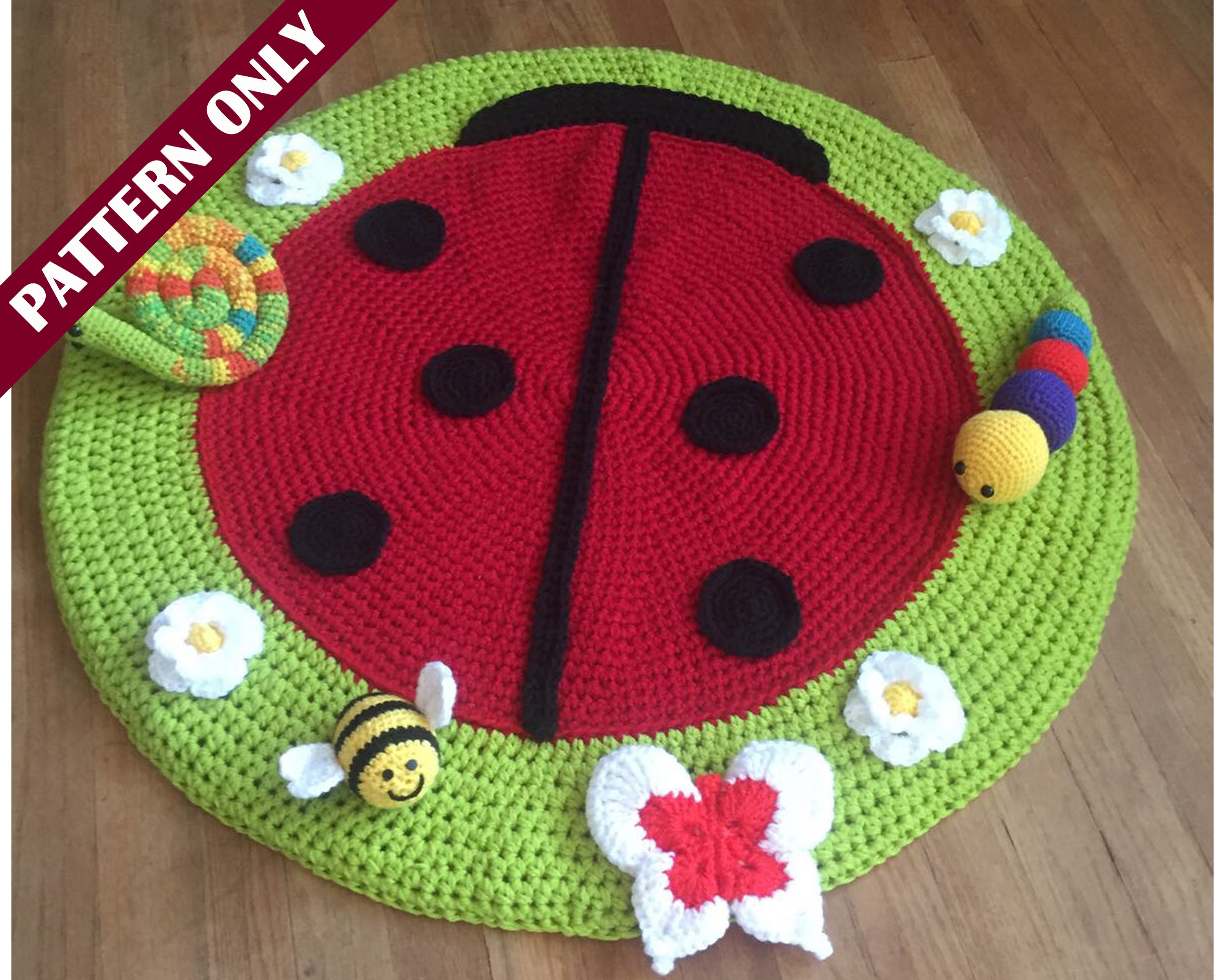 Ladybug Playmat or Rug With Play Toy Accessories | Etsy