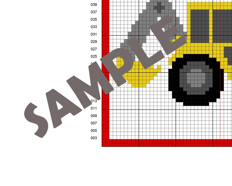 Personalized Crochet Backhoe Blanket Pattern (digital Download) Single ...