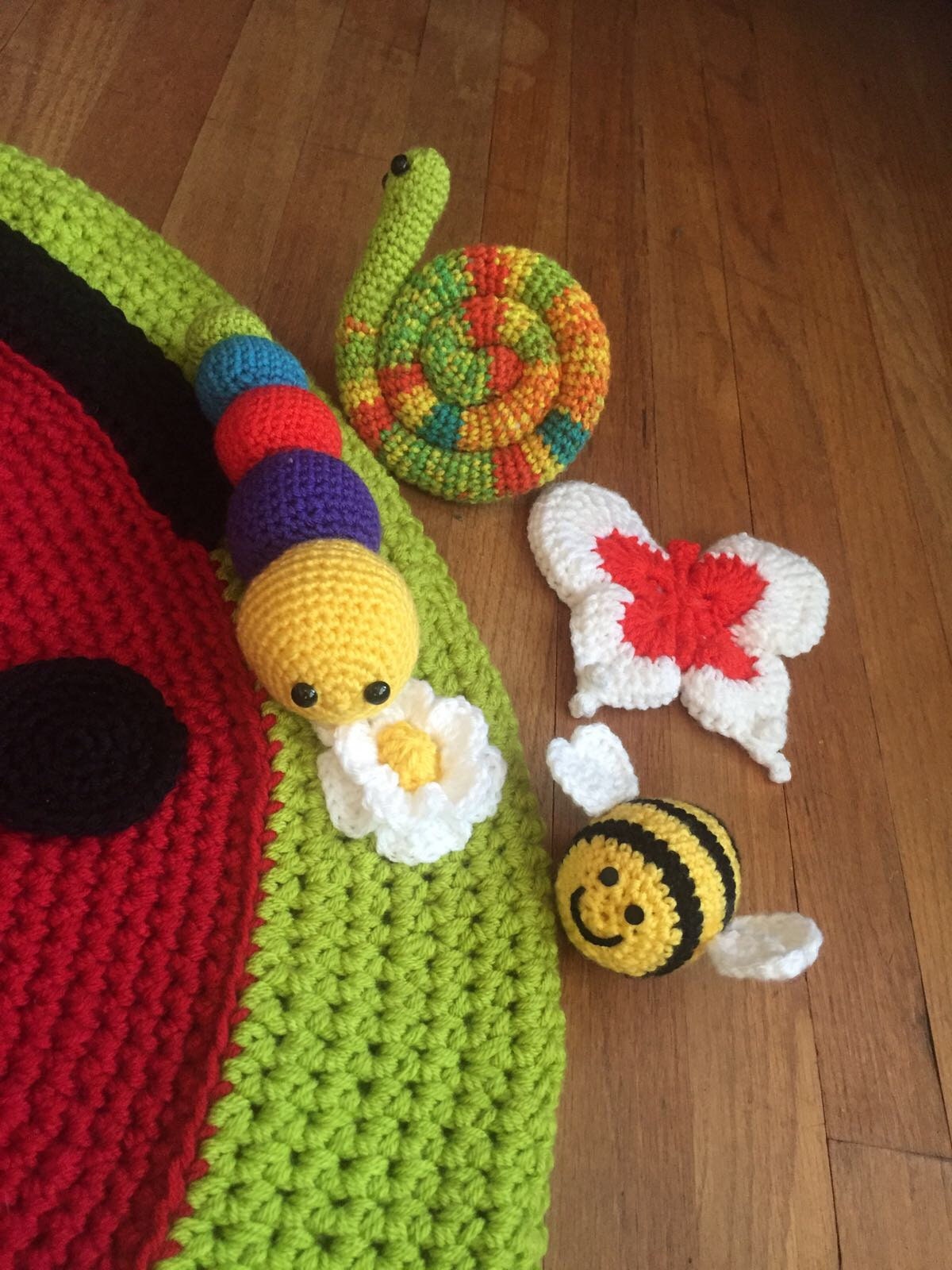 Ladybug Playmat, or Rug With Play Toy Accessories - Etsy