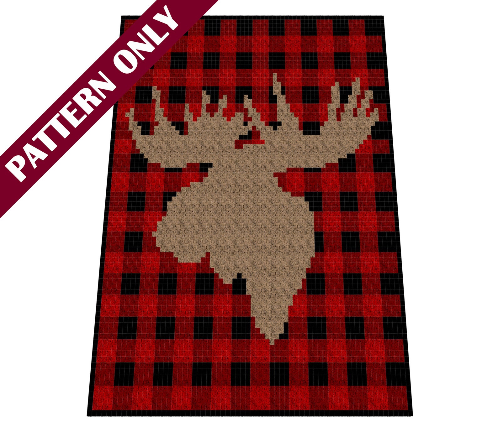 Moose C2C Graphgan Crochet Pattern - Etsy Canada