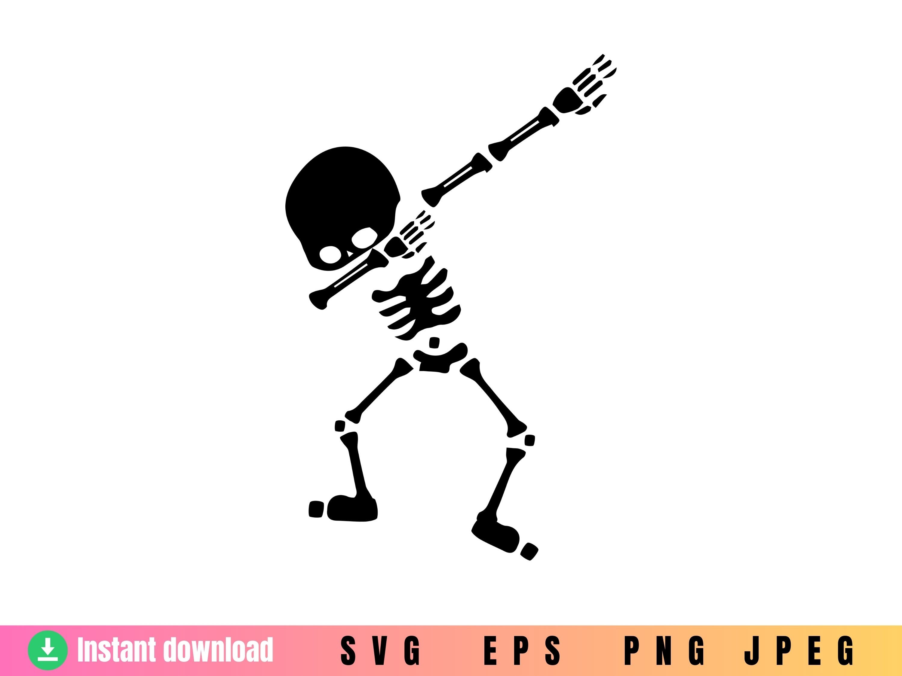 Black Dabbing Skeleton SVG Autism Svg Skeleton Dabbing - Etsy