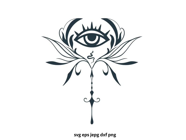 Mystical Evil Eye Evil Eye Svg Snake Svg Spiritual Gift - Etsy