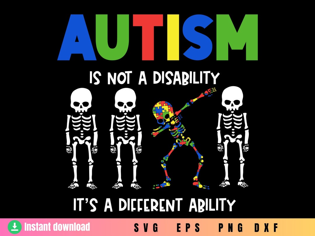 Autism is Not a Disability but a Different Ability Svg, Autism Svg ...