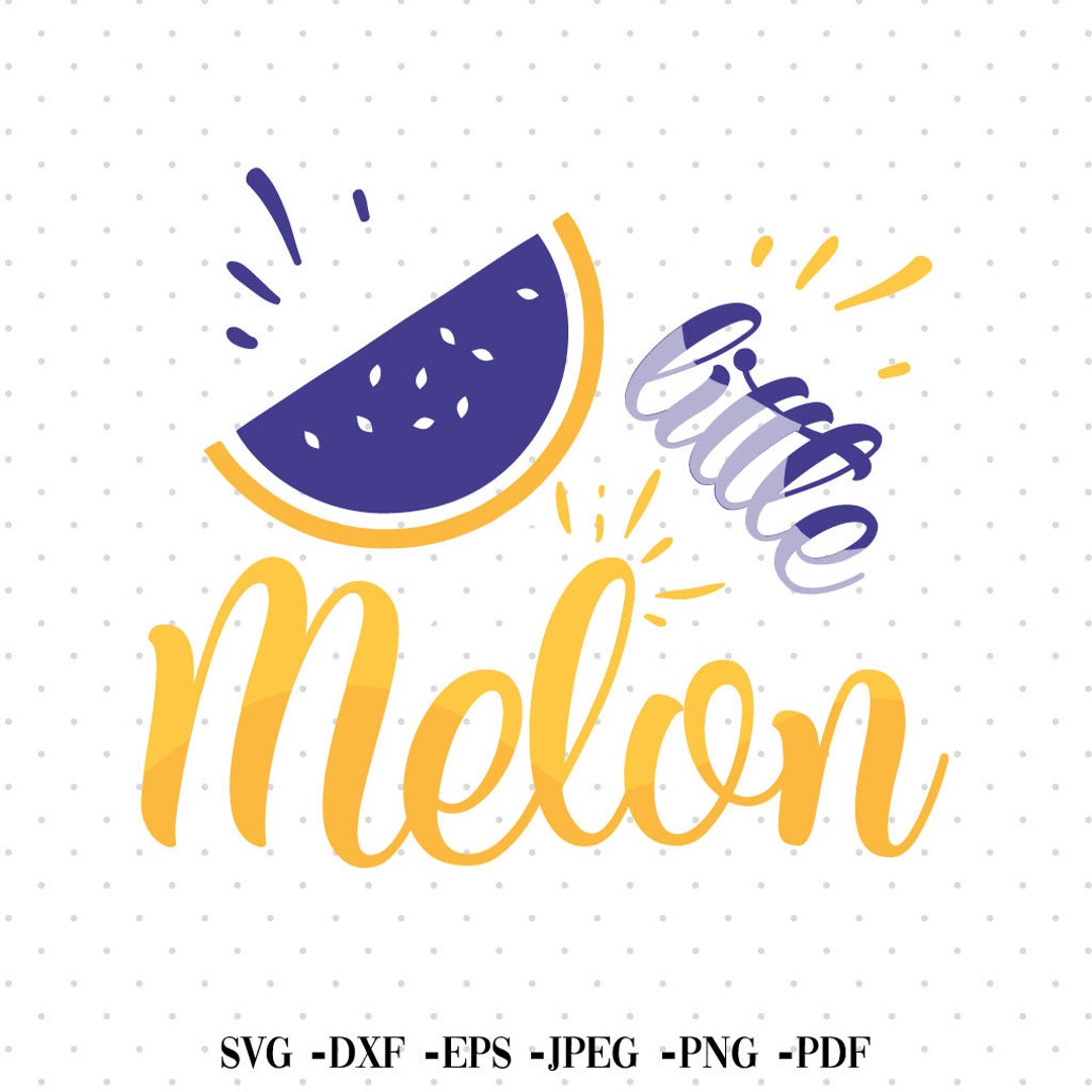 Little Melon Svg Watermelon Svgmelon Svg Summer Svgsvg Cut - Etsy