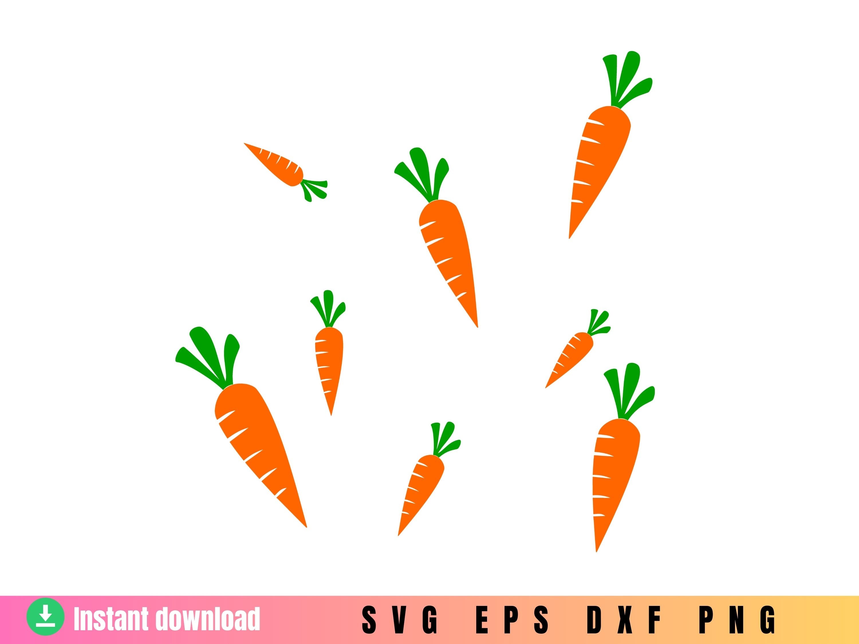 Easter Carrot SVG, EPS, DXF and Png Files, Cut Files. - Etsy