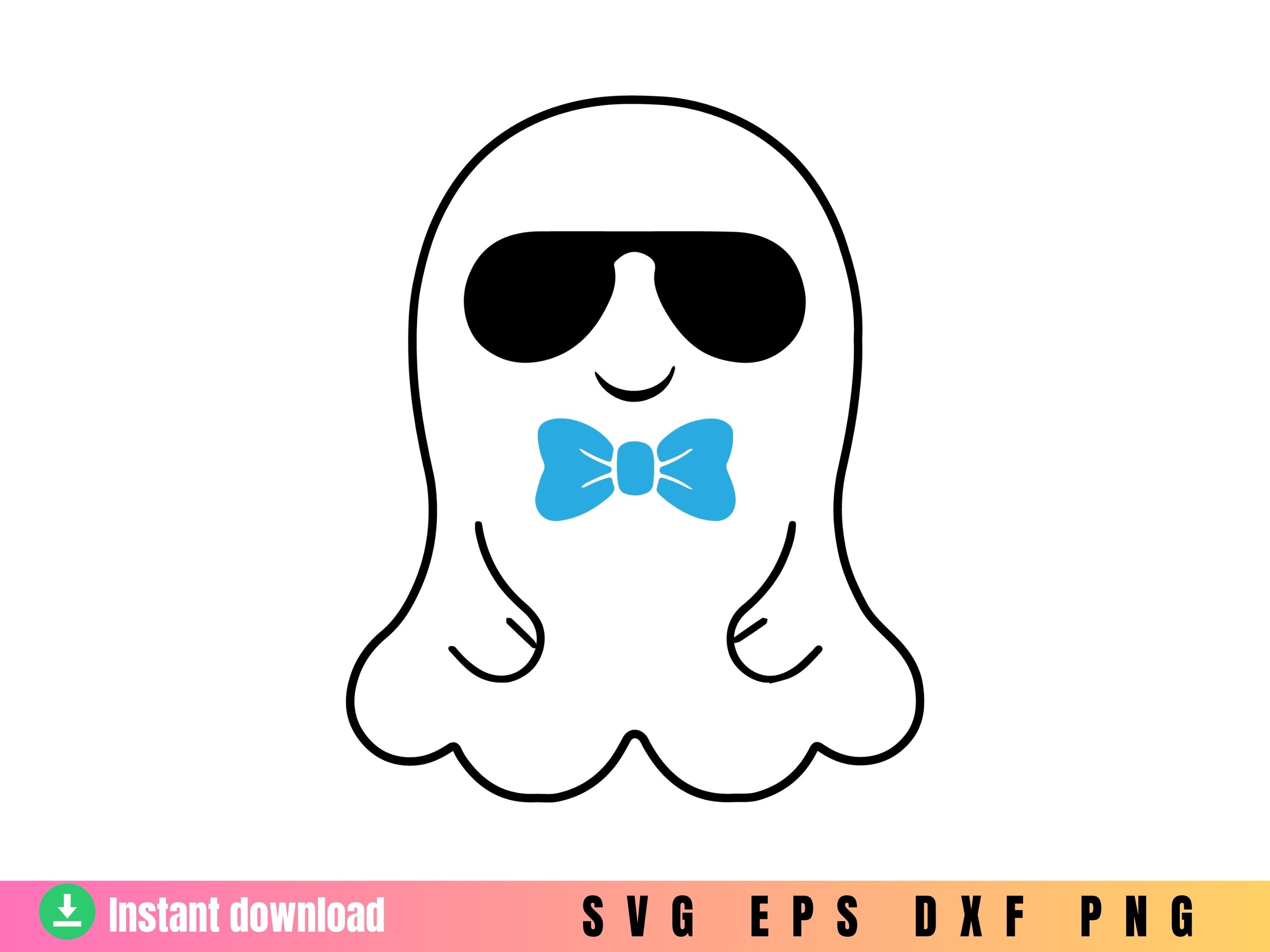 Ghost Svg, Outline Ghost Boy Girl SVG, Halloween Svg, Girl Ghost Svg ...