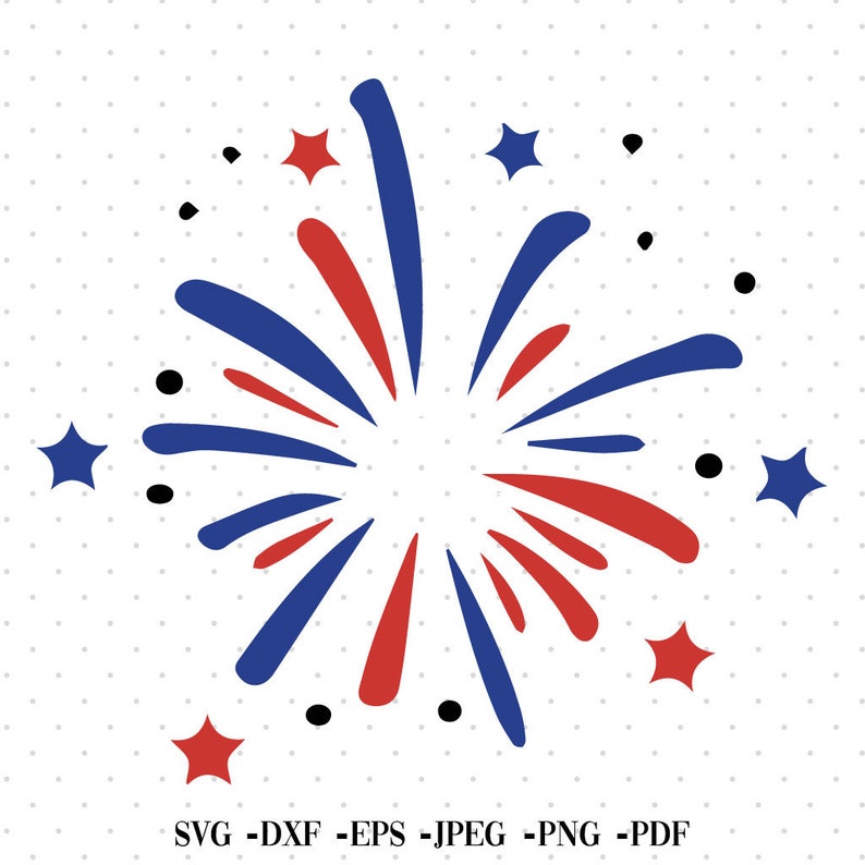 4th of July Fireworks Svg, Four of July Fireworks Svg, America ...