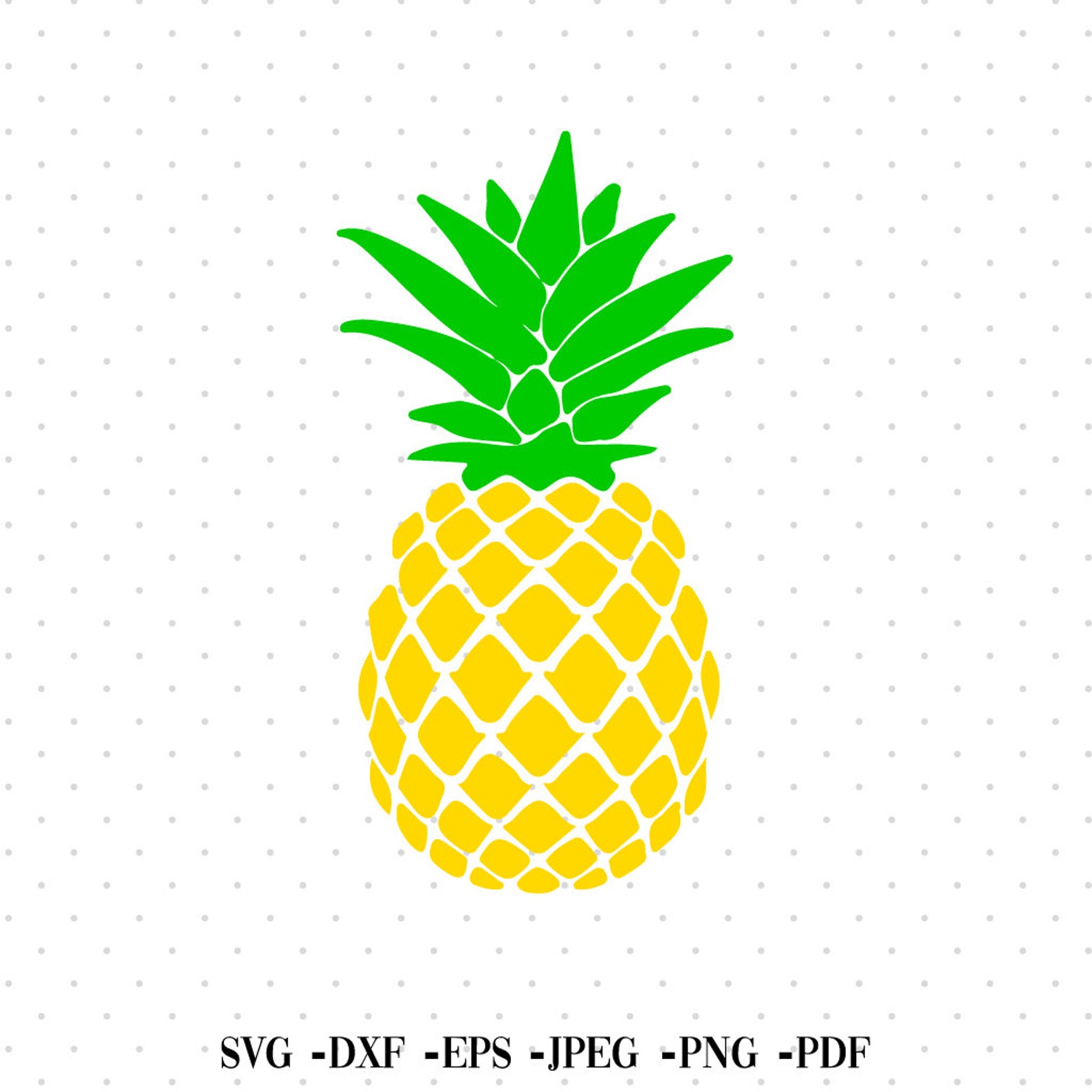 Pineapple Svg, Pineapple Clipar Svg, Pineapple Print SVG, Summer Svg ...