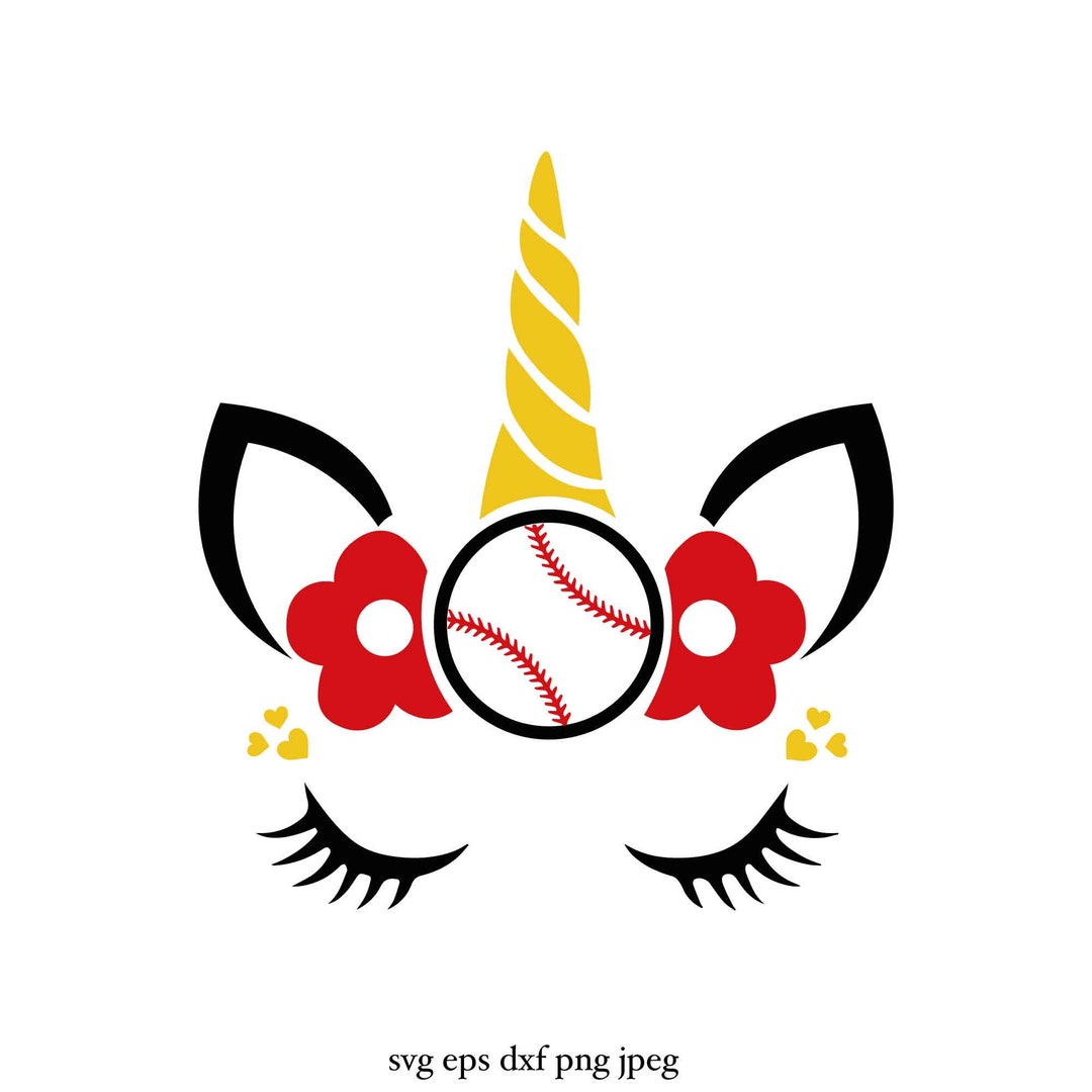 Baseball Unicorn Svg, Unicorn Svg, Unicorn Clipart, Cricut Cut Files - Etsy