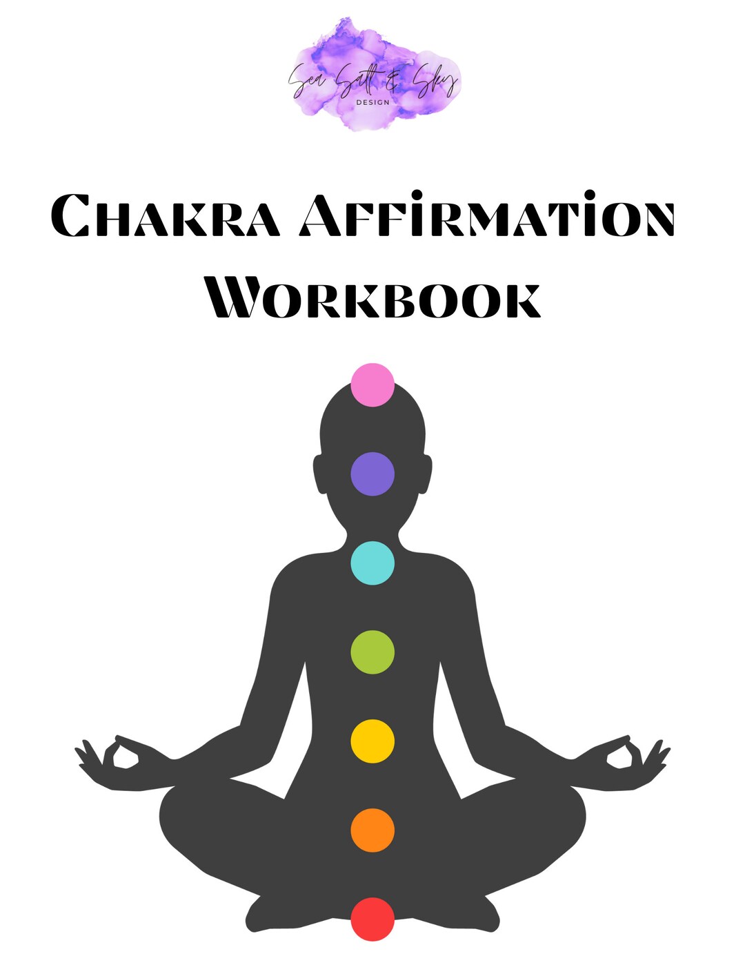 Chakra Affirmation Workbook Instant Digital Download Yoga, Witchcraft ...