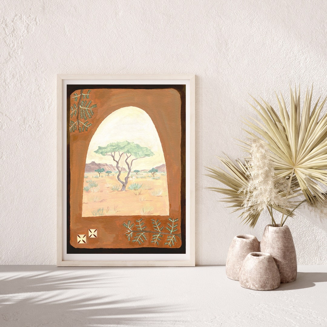 African Tree Art Print - Etsy