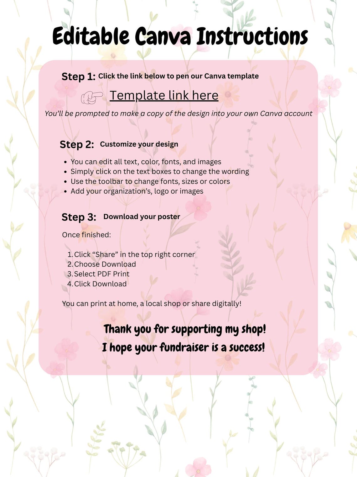Editable Chocolate Bar Fundraiser Poster | Canva Template | School or ...