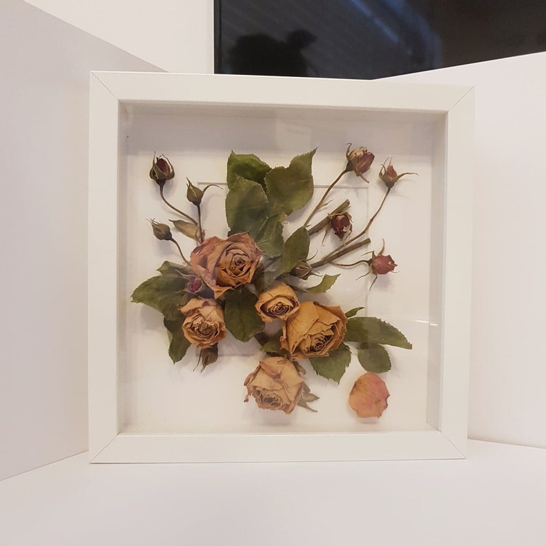 Autumn Theme 3D Dried Roses Frame 0001 - Etsy