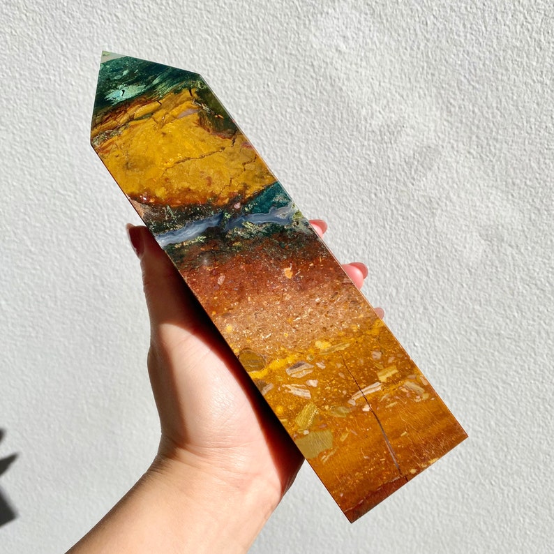 Ocean Jasper Crystal Towers Large Statement Crystal Home Decor - Etsy