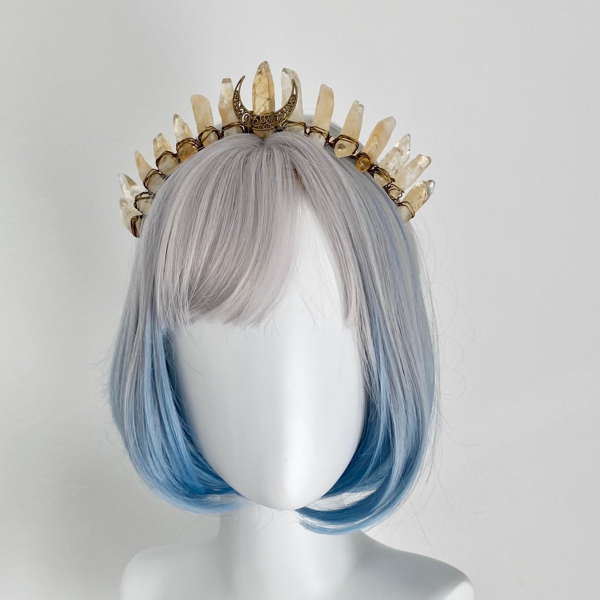Holly Citrine Crystal Crown Gifts for Her Crystal Quartz - Etsy