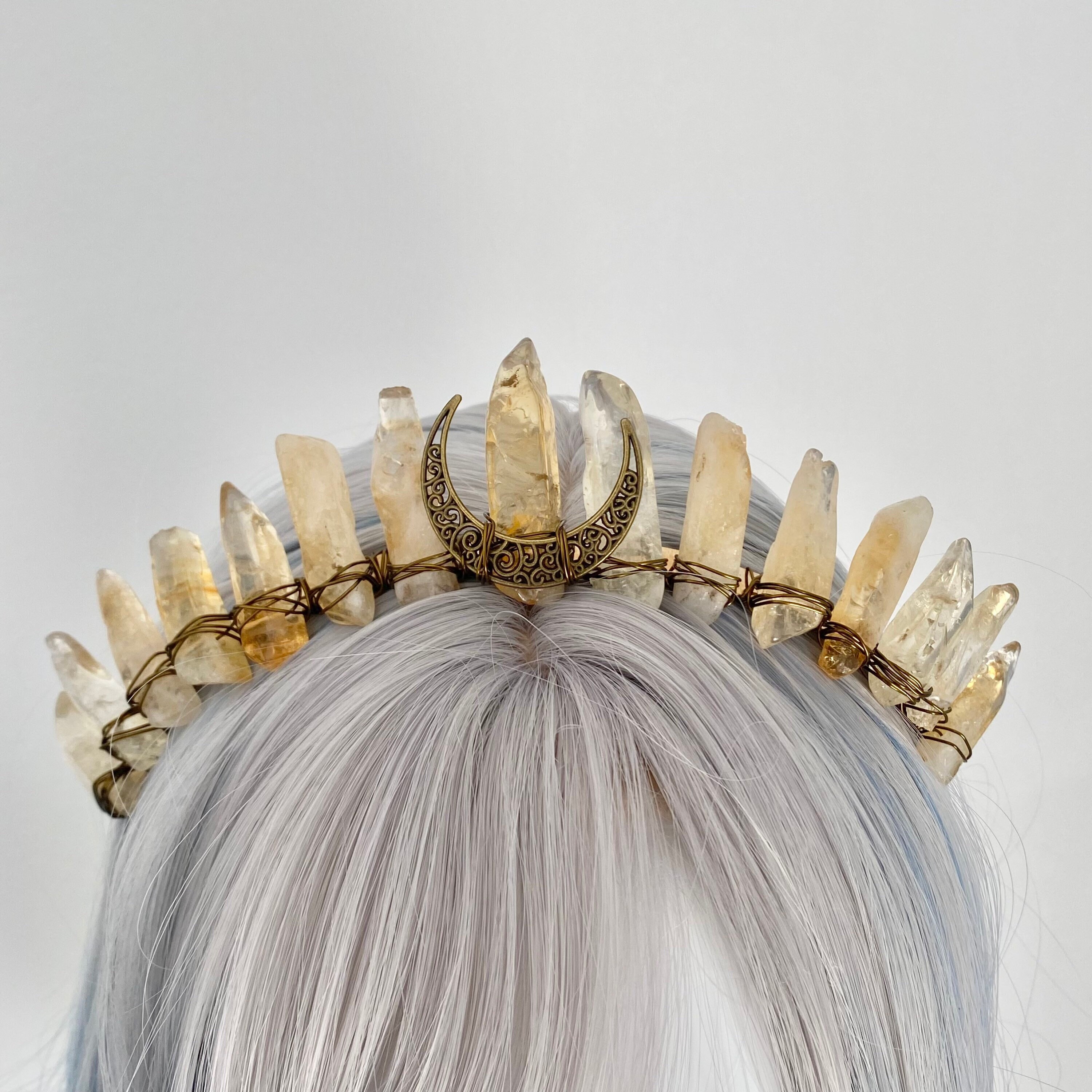 Holly Citrine Crystal Crown Gifts for Her Crystal Quartz - Etsy