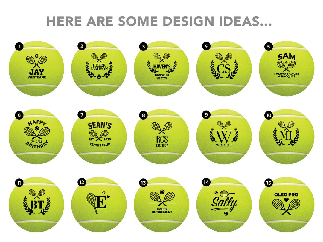 Personalized Tennis Balls: Unique Christmas Gifts. Give the Gift of ...