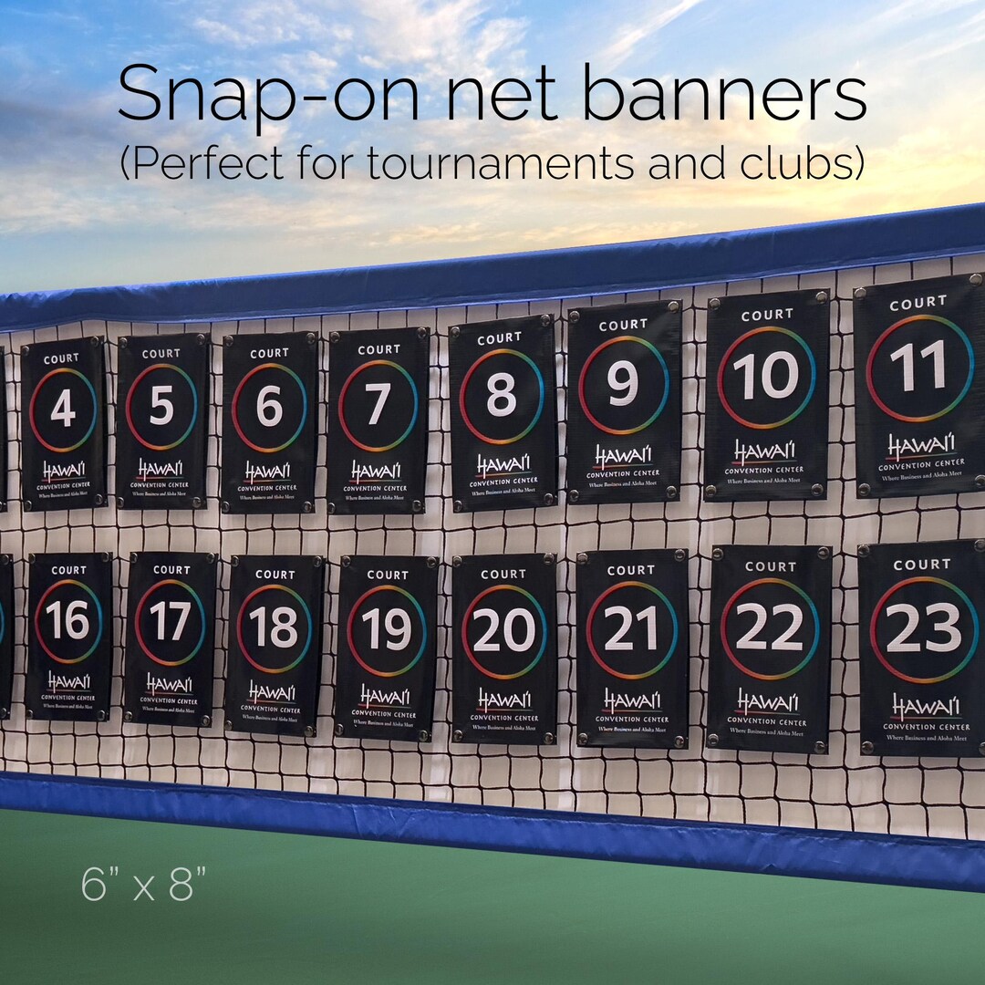 Court Number Net Signs > Personalized Vinyl Snap-on Net Banners for ...