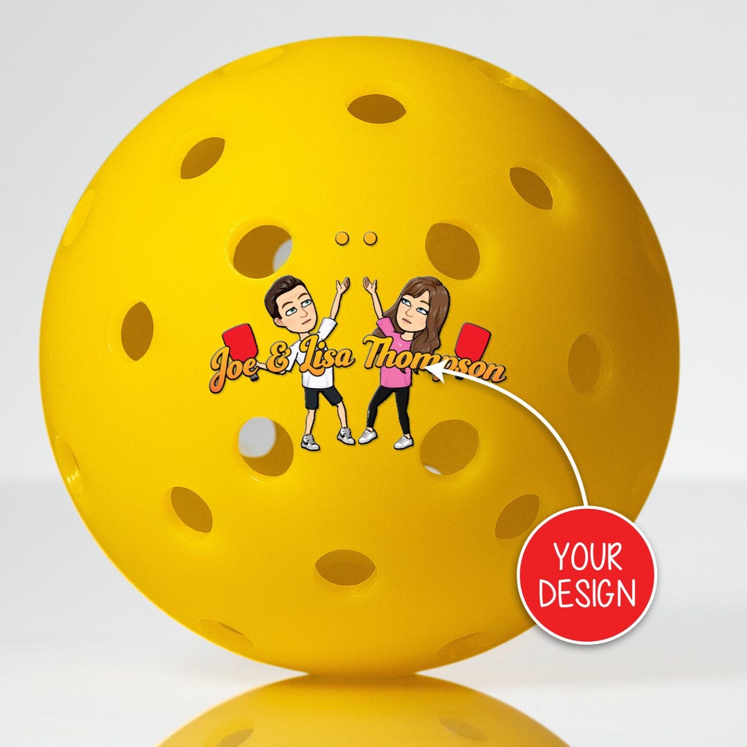 Personalized Pickleball Balls With Name, Logo, Picture Custom ...