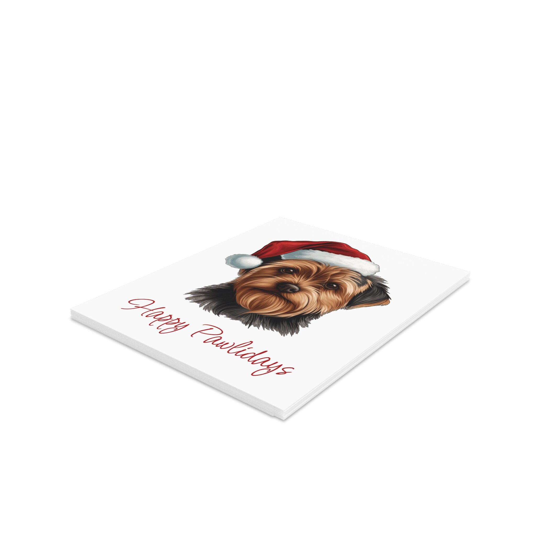 Yorkshire Terrier yorkie Christmas Cards 4.25 X 5.5'' Pack of 8, 16, or ...