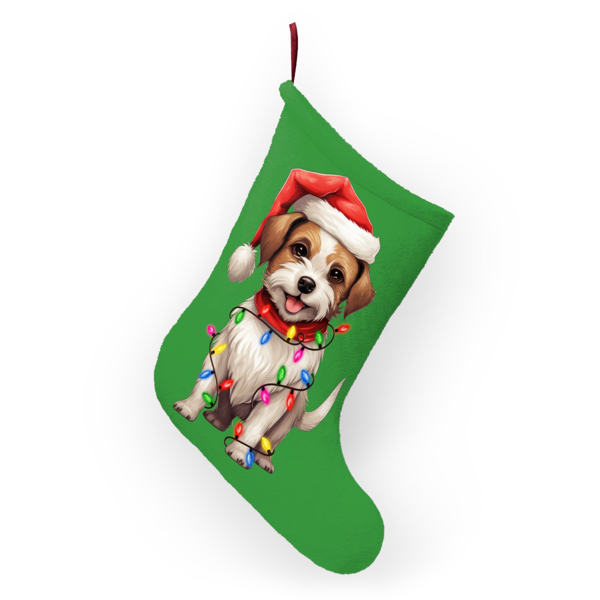 Jack Russell Terrier Christmas Stocking - Dog Holiday Stocking for ...