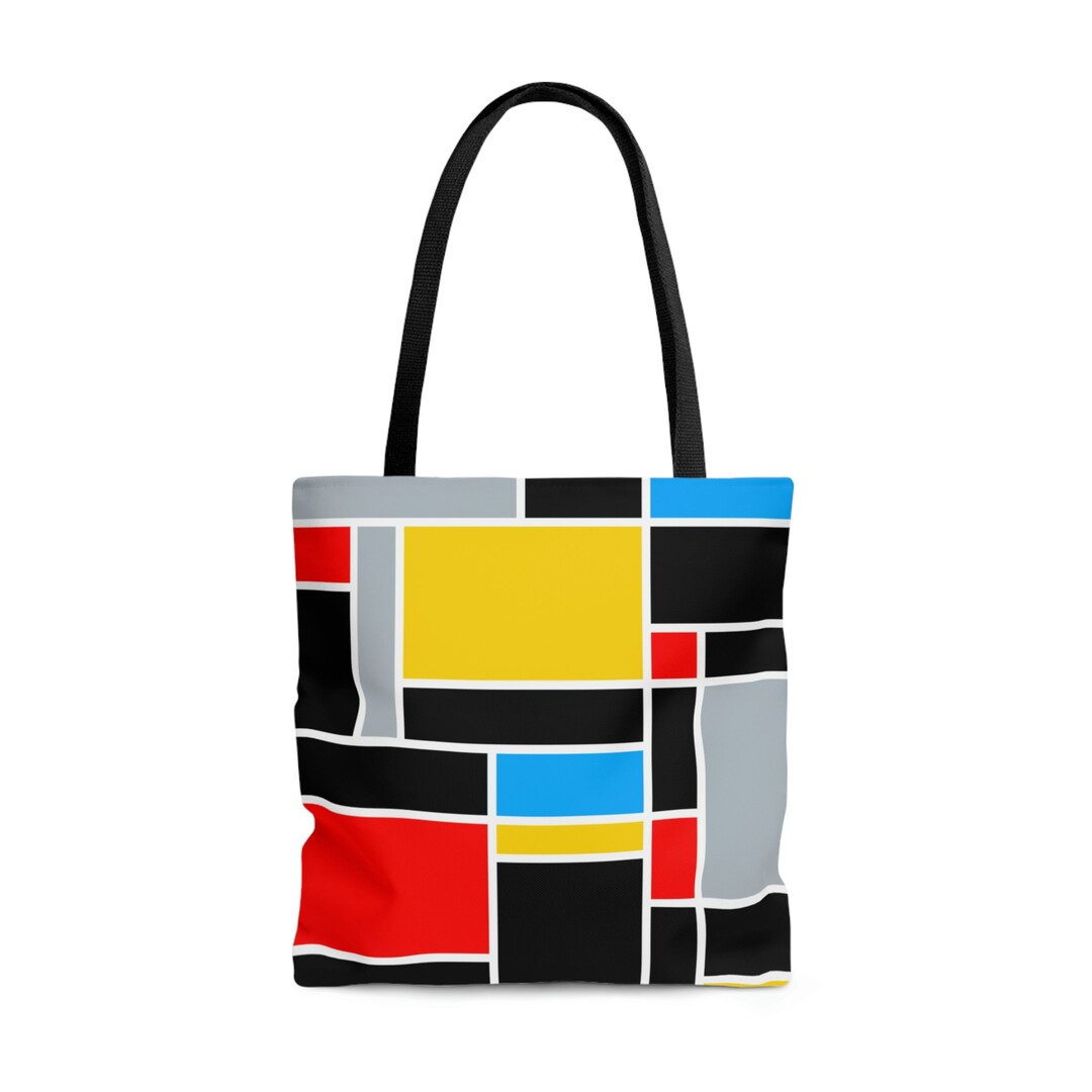 Abstract Mondrian Tote Bag – Geometric Artsy Design - Etsy