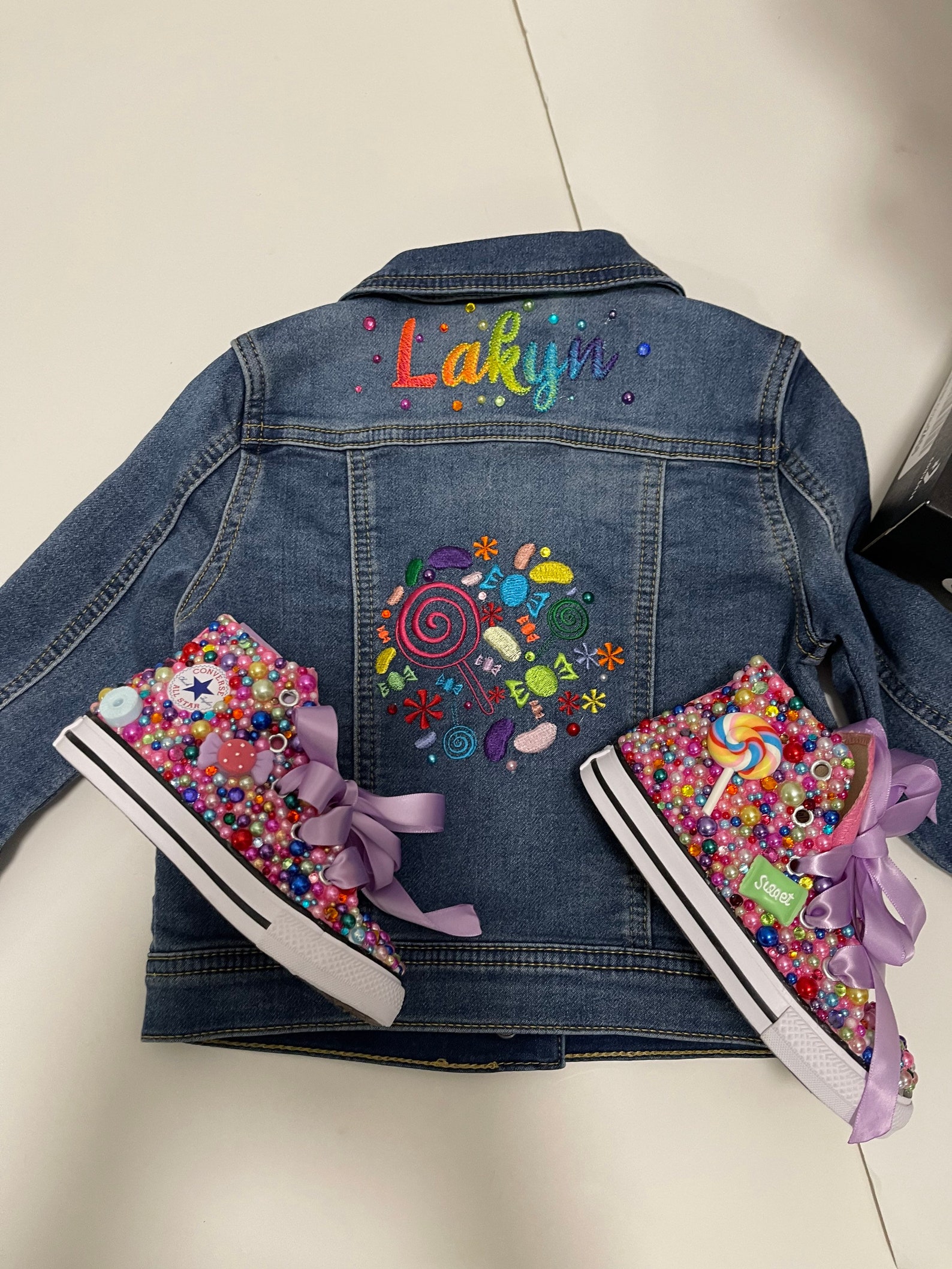 Personalized Candy Jean Jacket - Etsy